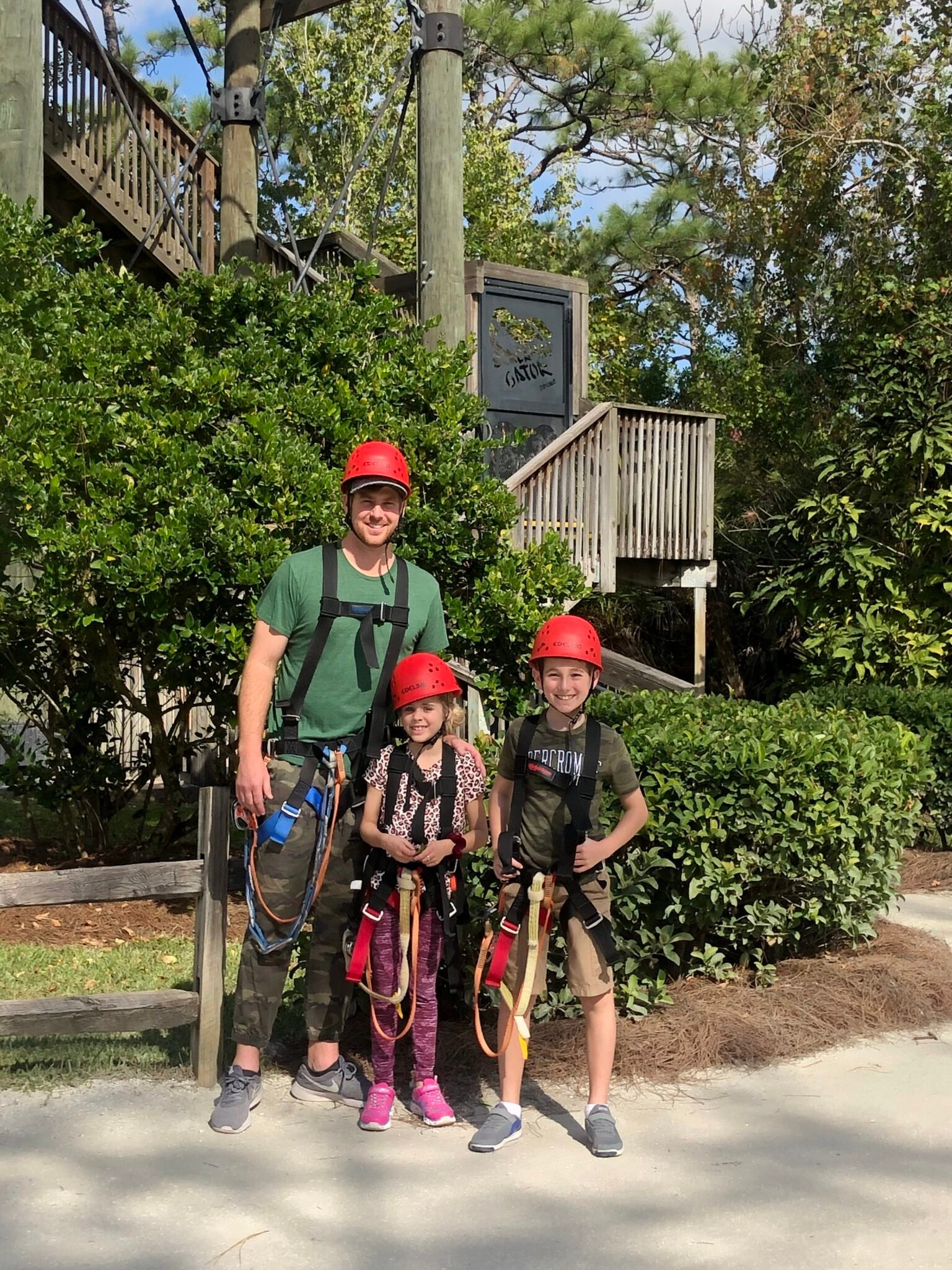Visiting Gatorland in Orlando, Florida - Ziplining at Gatorland