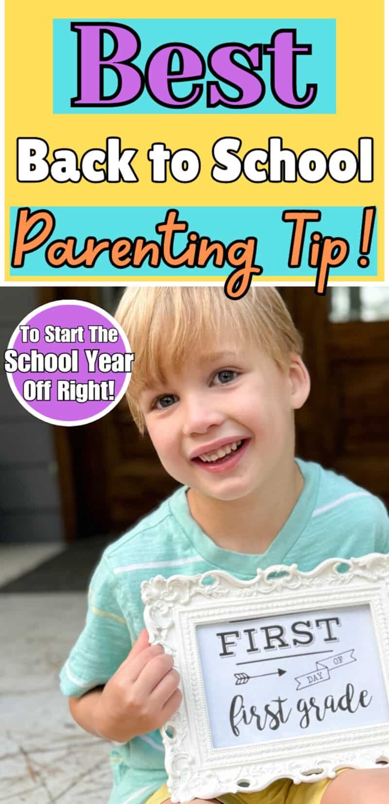 How to Start the School Year off Right: One Simple Tip