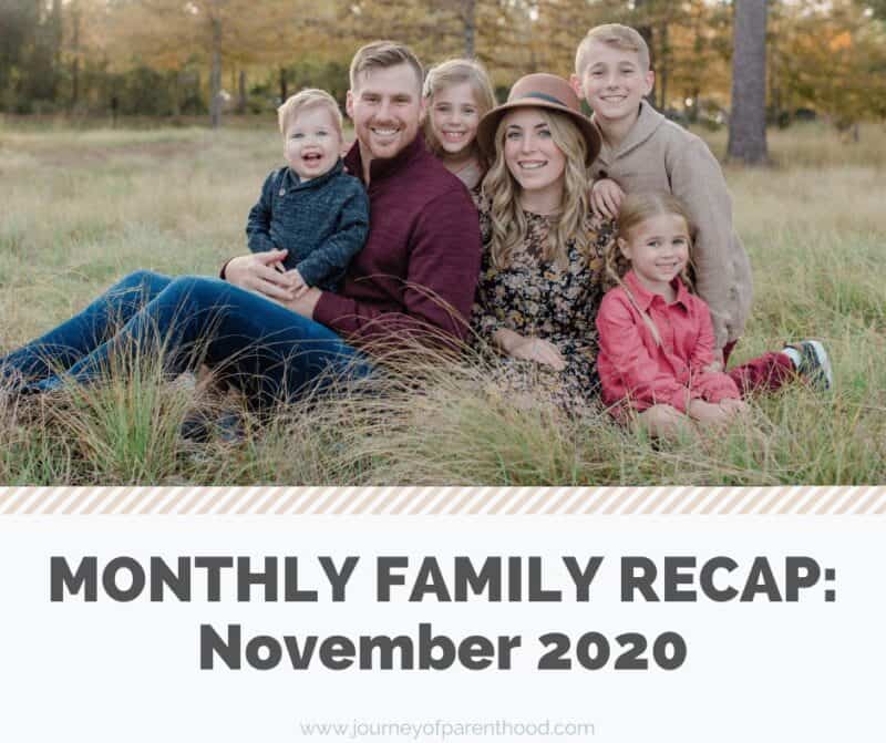 Monthly Family Recap: November 2020 - The Journey of Parenthood...
