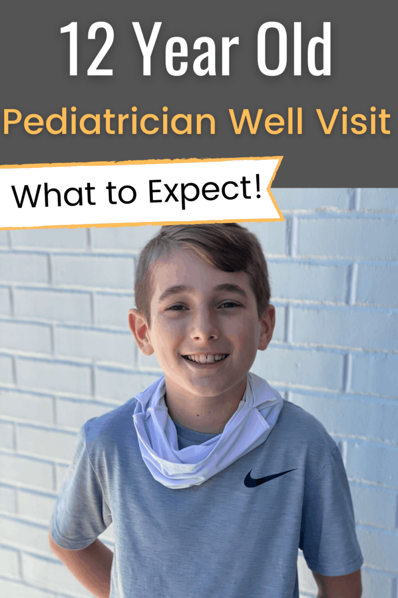 Kye's 12 Year Old Well Check Pediatrician Visit