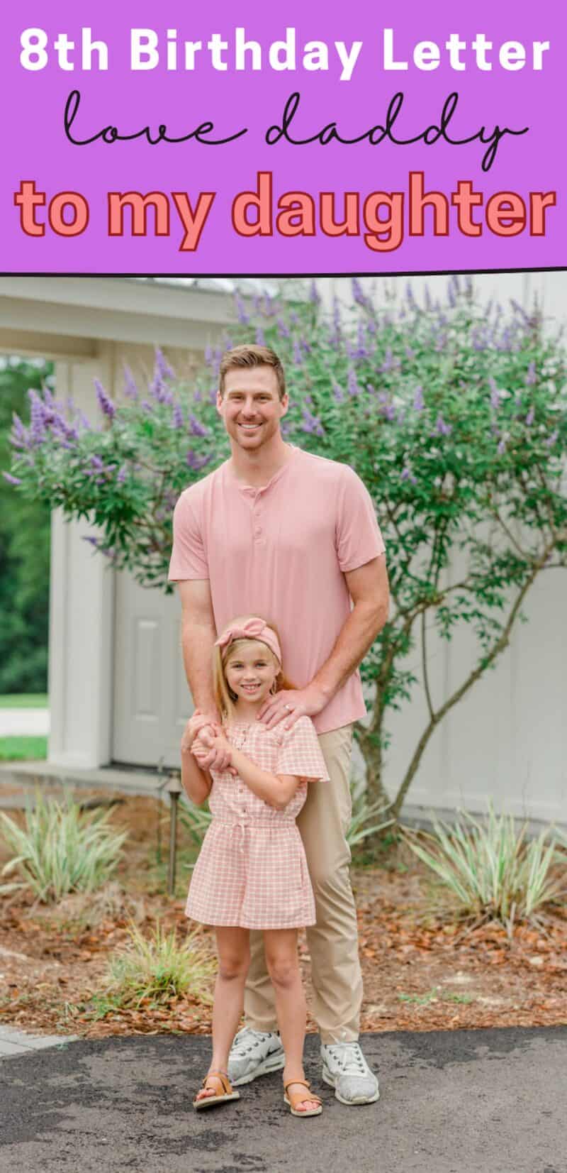 8th birthday wishes from dad to daughter